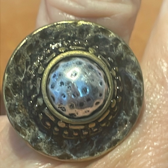 Premier Designs | Jewelry | Nwt Premier Designs Brass Silver Hammered ...